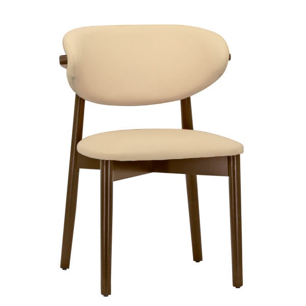 Ruby Modern Wood Commercial Chair in Walnut Finish